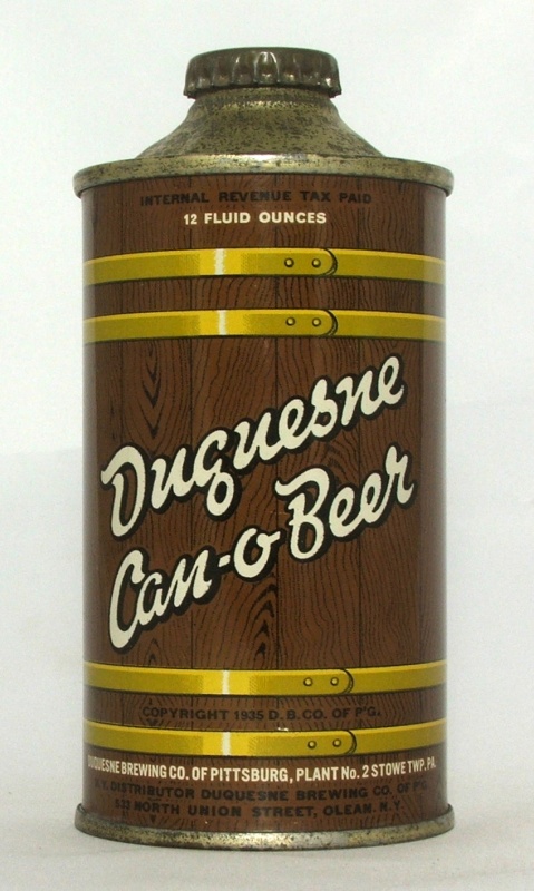 Duquesne Can-o-Beer - Steel Canvas
