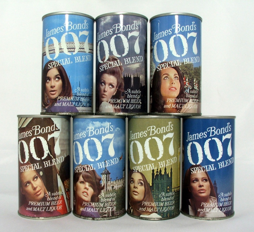 James Bond's 007 (Set of 7 Cans) - Steel Canvas