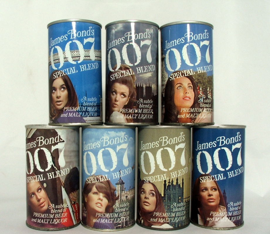 James Bond's 007 (Set of 7 Cans) - Steel Canvas