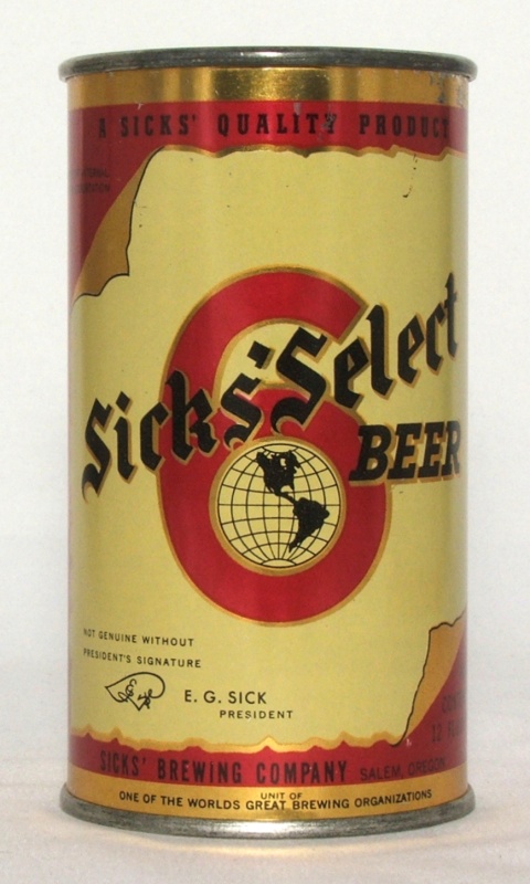 Sick's Select (Withdrawn Free) - Steel Canvas